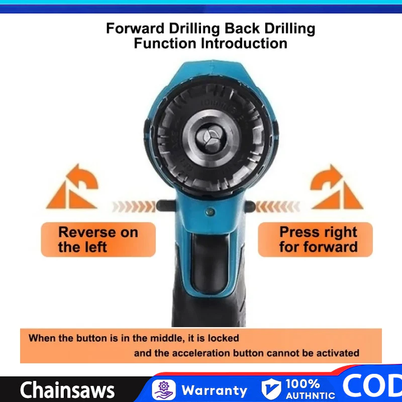 Cordless Drill 12V 108PCS 18-25N.m Driver Lithium Battery Rechargeable ...