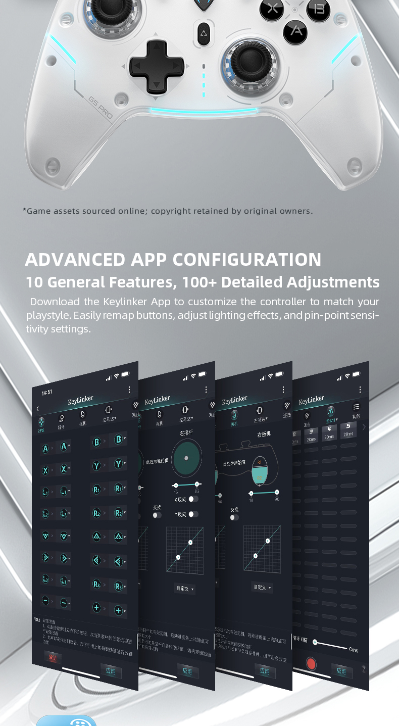 Machenike G5 Pro Series Wireless Gamepad Controller, Hall Linear ...