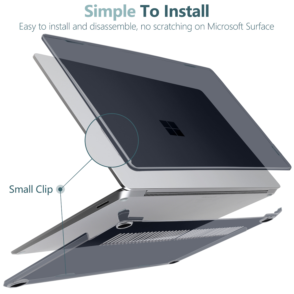 Crystal Case for Microsoft Surface 2024 13.8 inch Go 3 2023 Surface ...