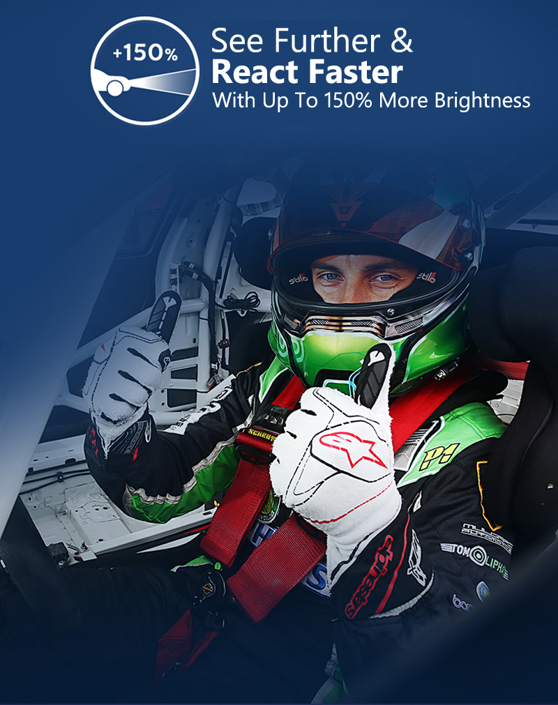 Philips Racing Vision GT200 H4 H7 12V 3500K +200% Brighter Light Car ...