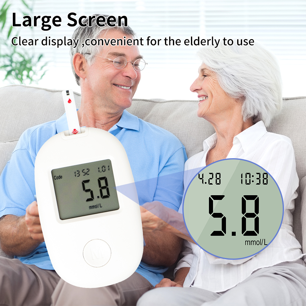 Blood Glucose Meter Complete Set Original Blood Suger Tester with ...