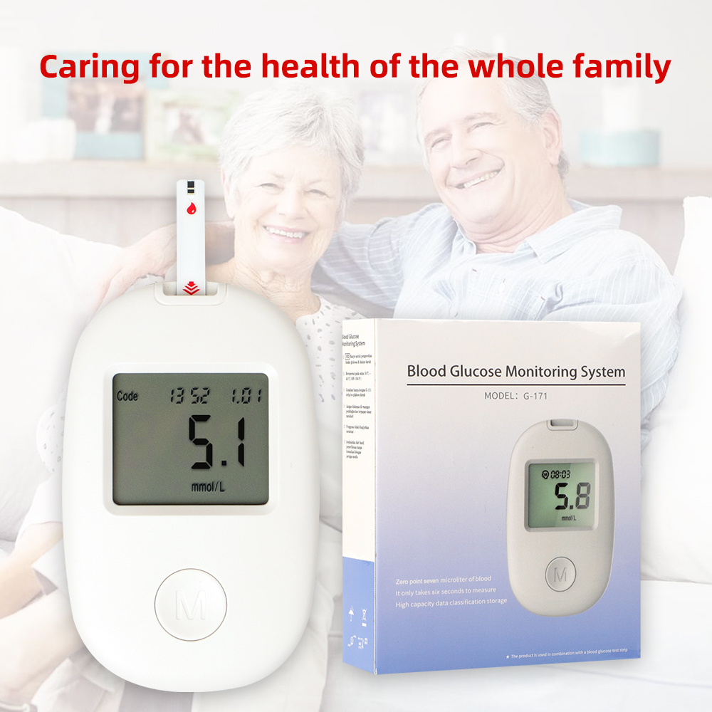Blood Glucose Meter Complete Set Original Blood Suger Tester with ...