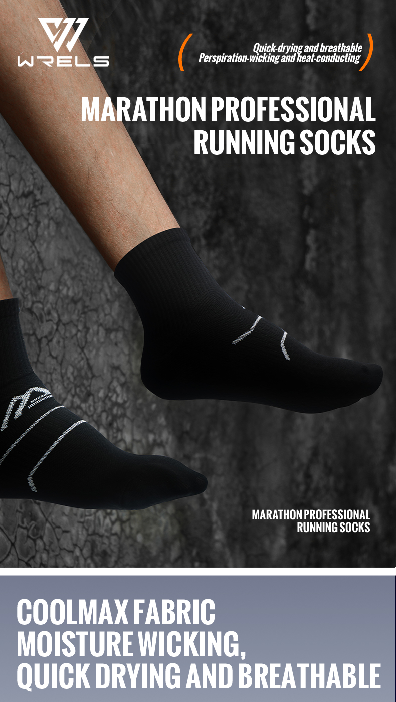Professional Marathon Running Fitness Short Socks Women Men Sweat ...