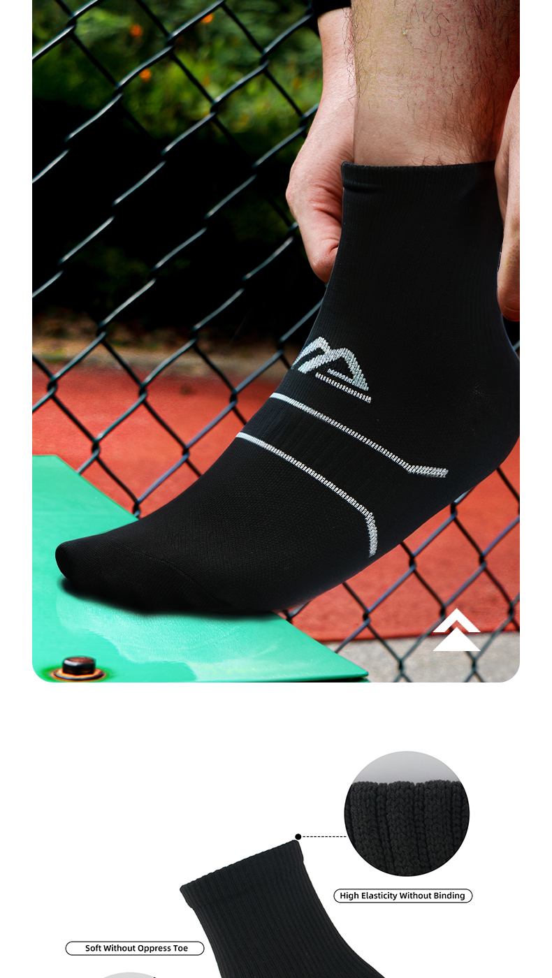 Professional Marathon Running Fitness Short Socks Women Men Sweat ...