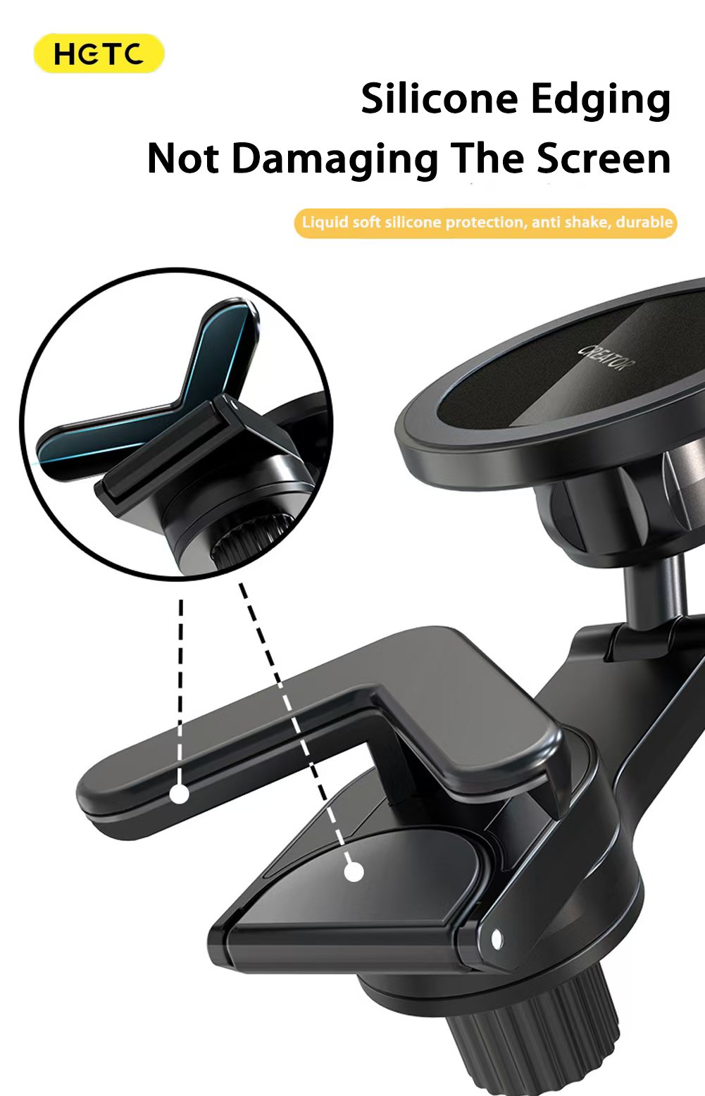 Car Phone Holder Screen Side Mount Magnetic Car Phone Holder for IP16 ...