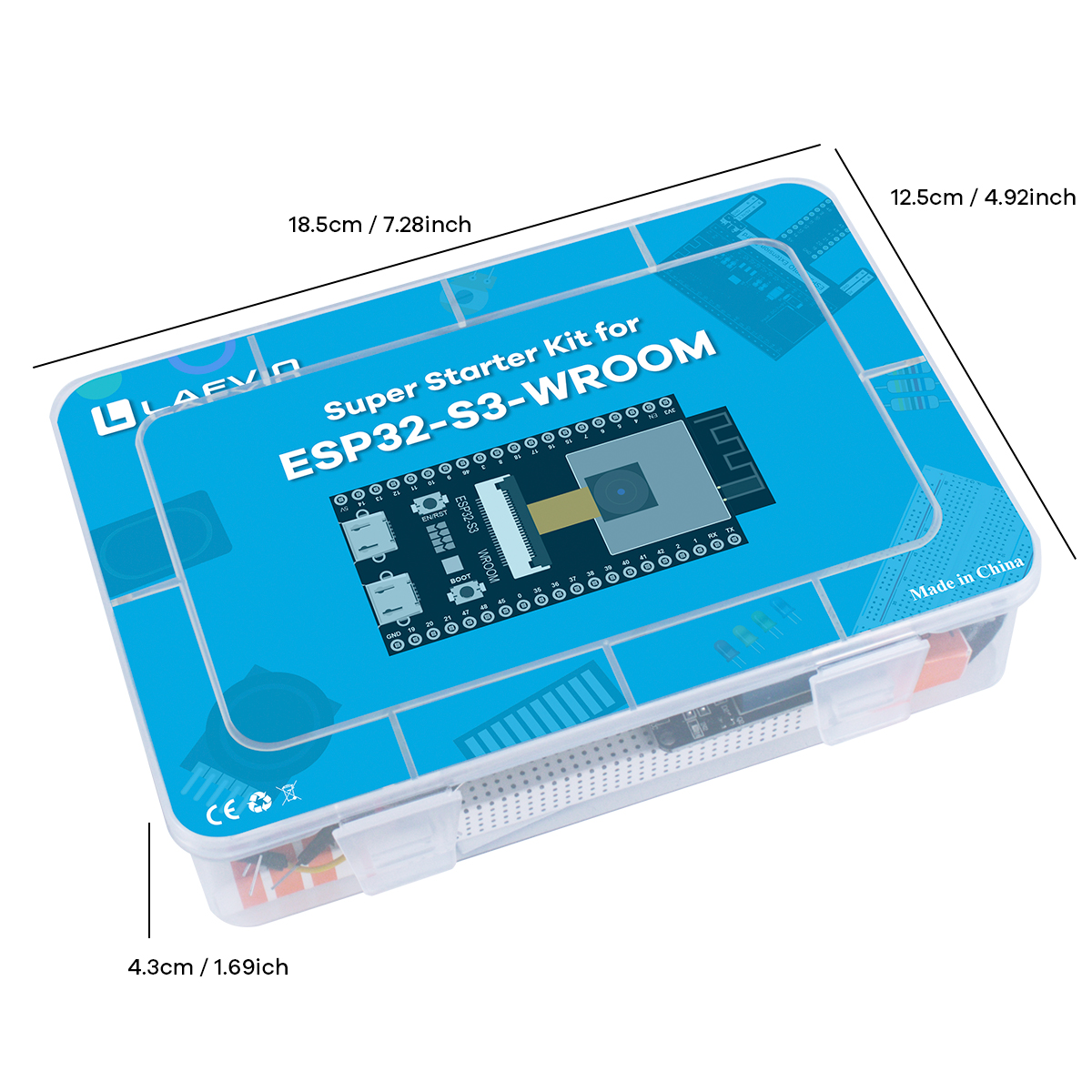 LAFVIN Basic/Ultimate Starter Kit for ESP32-S3-WROOM, Compatible with Arduino IDE, Onboard ...