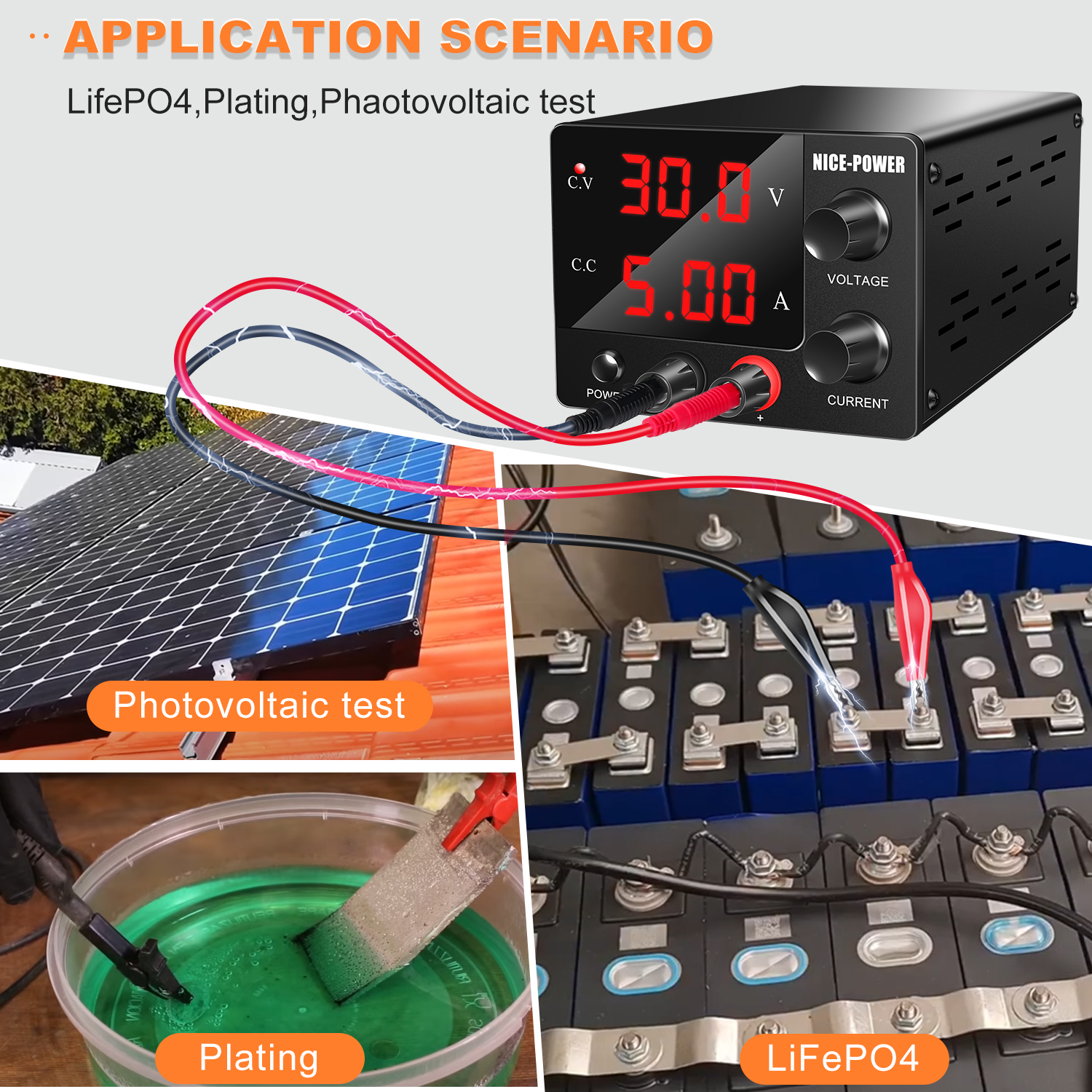 Nice-power Laboratory MINI DC Power Supply Adjustable 0-30V 0-5A ...
