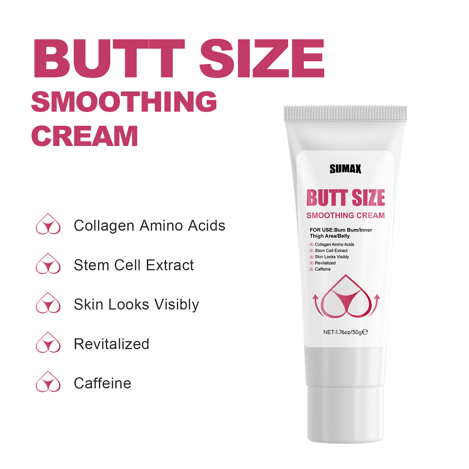 Butt Enhancement Cream,Hip Lift Up Cream - Bigger Buttock Firm Massage ...