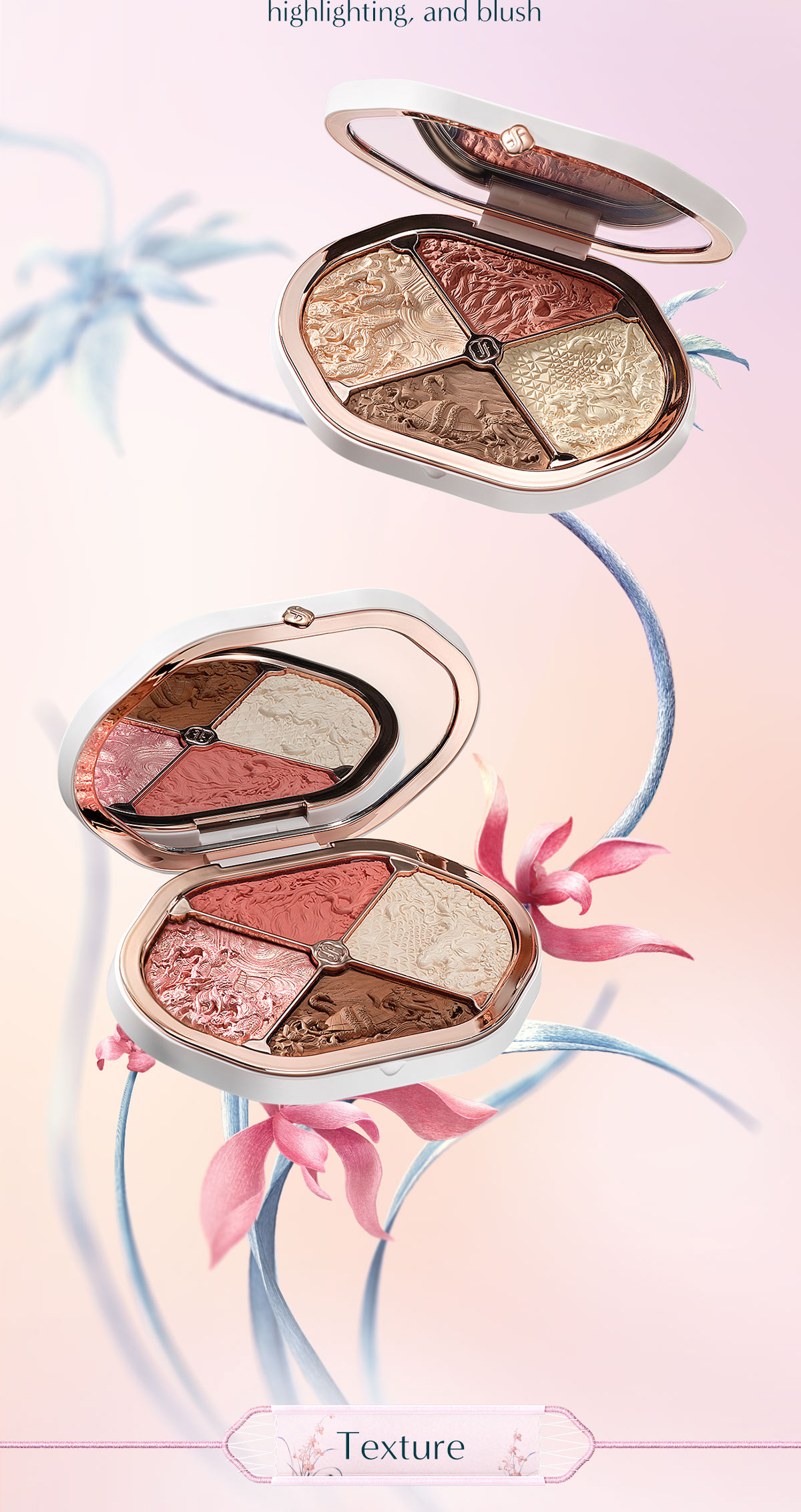 花西子 Florasis Eastern Beasts Sculpting Makeup Palette (Ode to Embroidery ...