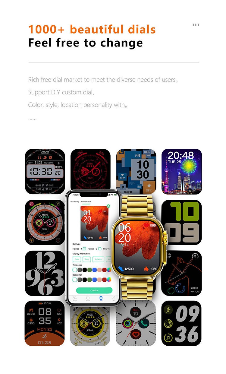 【Local shipment】2025 C9 Ultra MAX Gold Smart Watch NFC Wireless ...