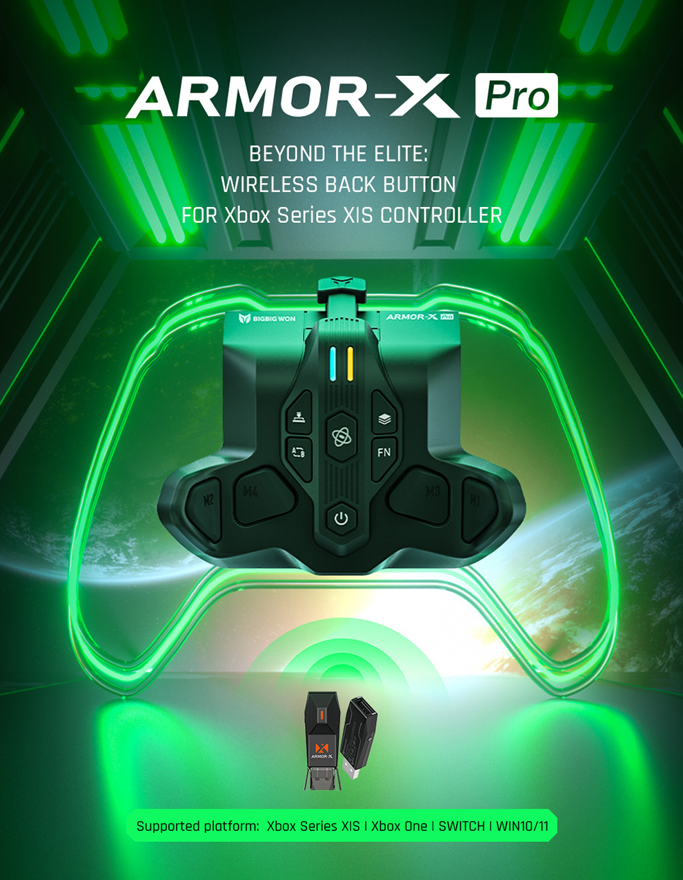 BIGBIG WON ARMOR X Pro Wireless Back Button Attachment For Xbox Series ...