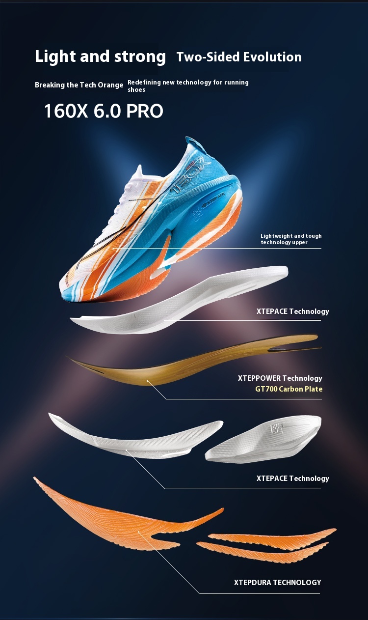 【XTEP】160X6.0PRO | Kasut Marathon Lelaki Champion Running Shoe GT700 ...