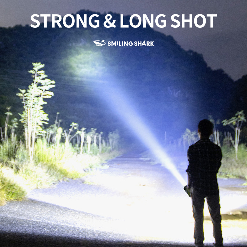 SmilingShark 885 LED Torch Light Super Bright Strong Light Handheld ...