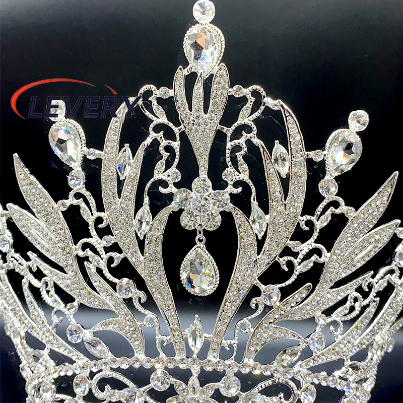 Levery Bride Crown Hair Accessories Beauty Pageant Stage Show Baroque ...
