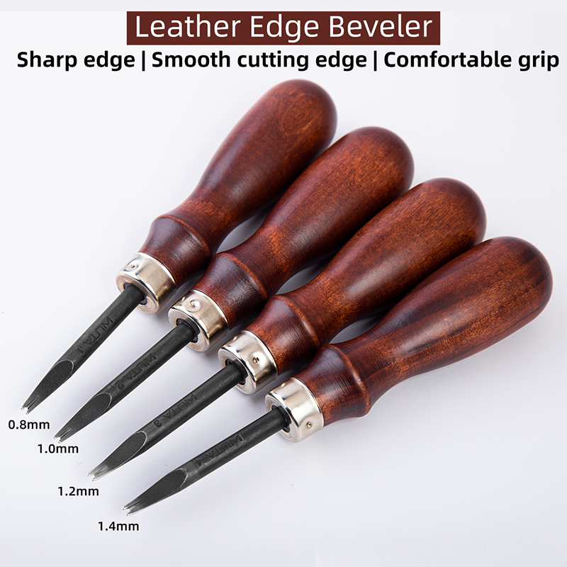 WUTA Leather Edge Bevelers Tool, Edge Stainless Steel Creaser Crimping ...