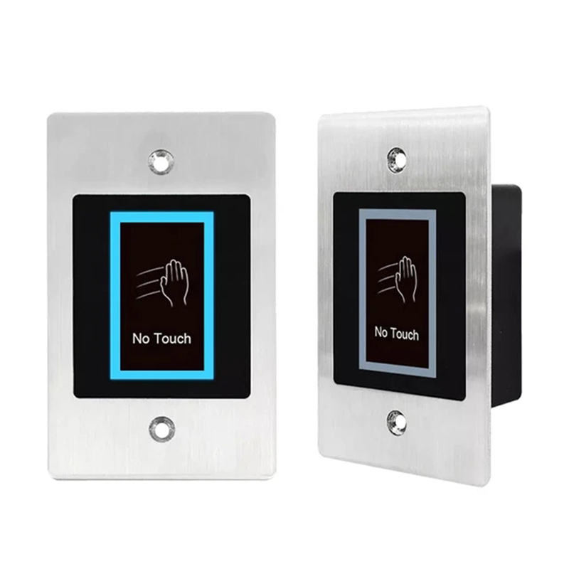 Metal Backlight Infrared Touchless Exit Release Switch Button No Touch ...