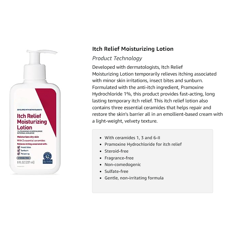 🟠2.2 SALE🟠USA Itch Relief Moisturizing Body Lotion 237ML, Anti-Itch ...