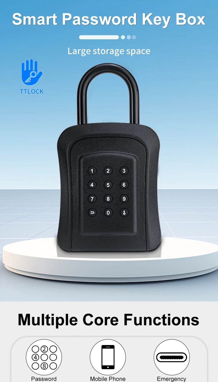 Zinc Alloy TTlock App Key Safe Box Password Smart Digital Cerradura ...