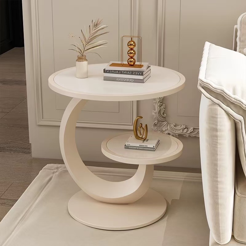 Multi-Functional Side Table Metal Frame Waterproof 55cm Height Modern ...