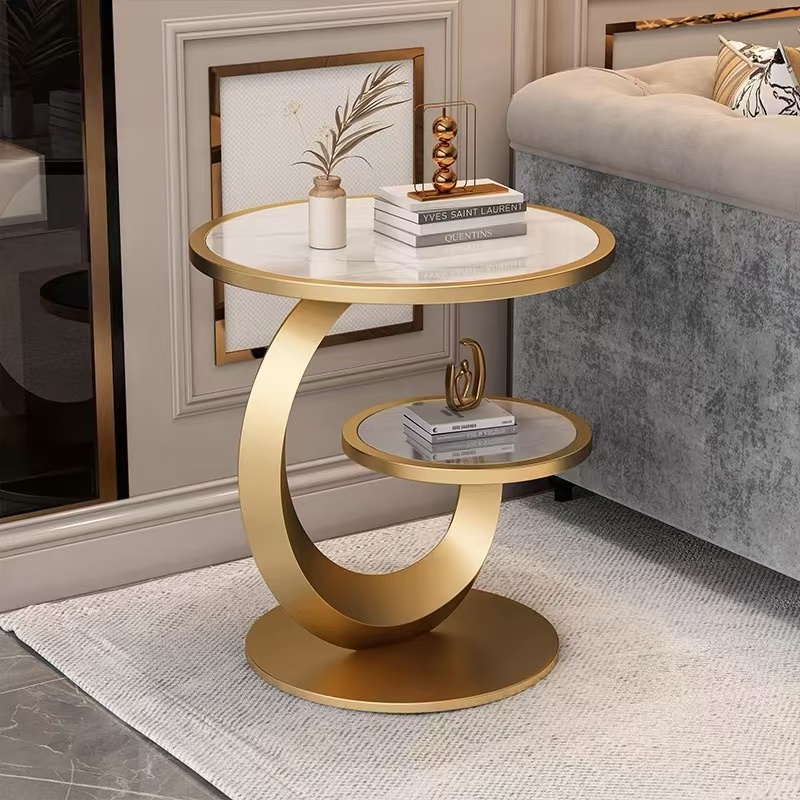 Multi-Functional Side Table Metal Frame Waterproof 55cm Height Modern ...