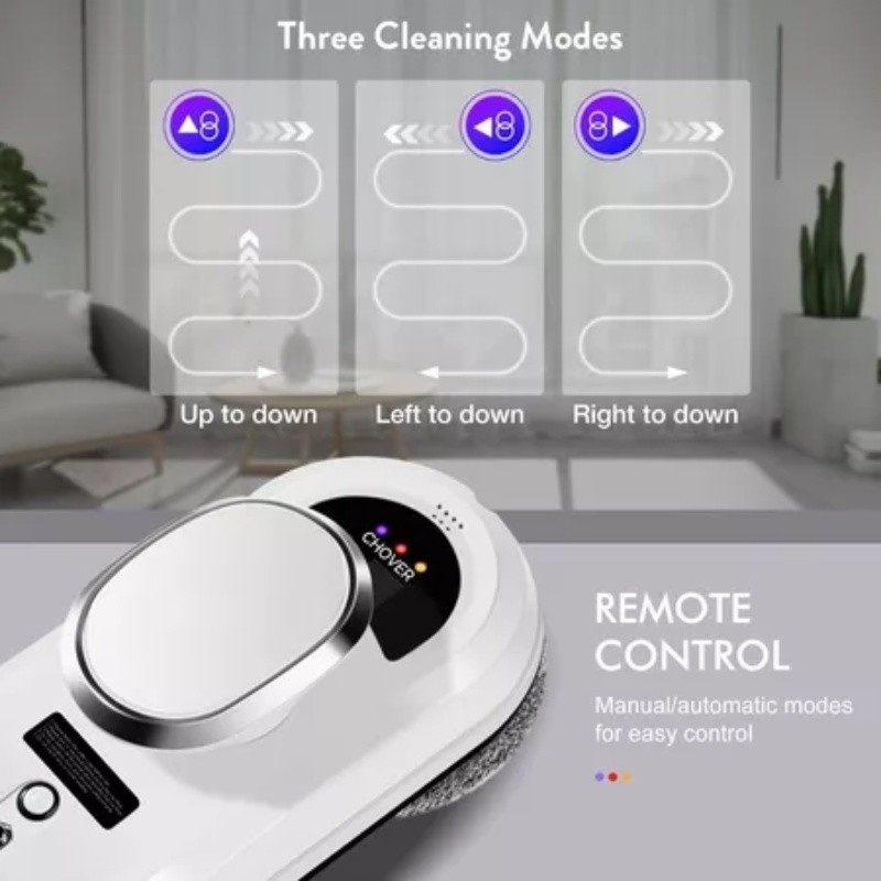 NEW Window Cleaner Robot Original Smart Glass Cleaning Robotic Remote ...