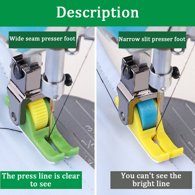 Roller Teflon Presser Foot for Industrial Sewing Machines - Universal ...