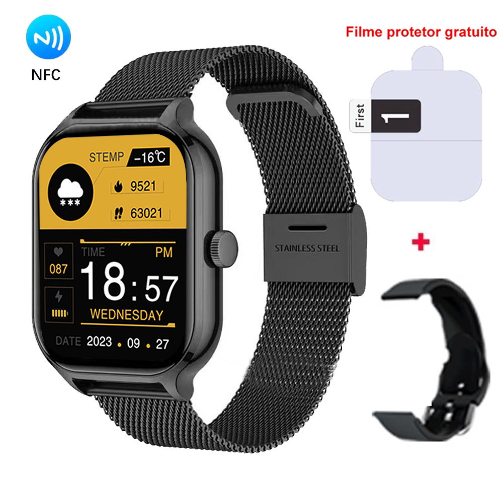 Original NFC Smartwatch H9 Max Women Sports Watch 2.19"HD Bluetooth ...