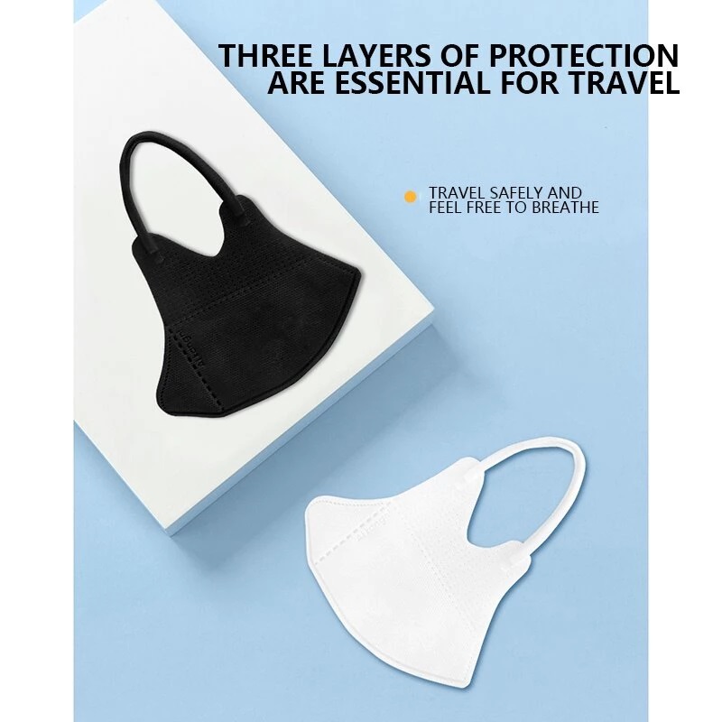 Adult 3D Mask 50pcs Earloop Breathable 4ply skin-friendly Facemask ...