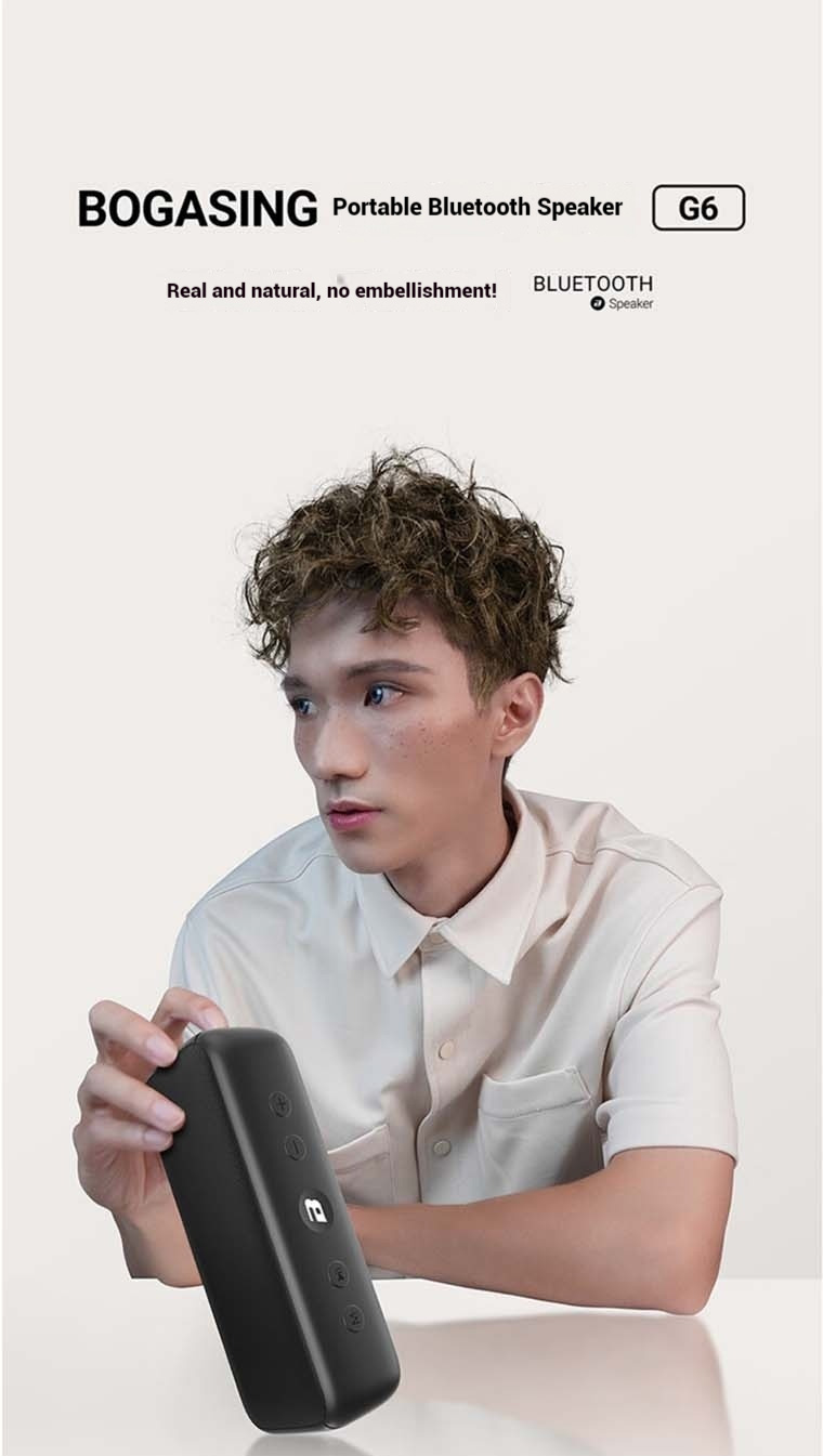 BOGASING G6 Bluetooth speaker outdoor large volume portable waterproof ...