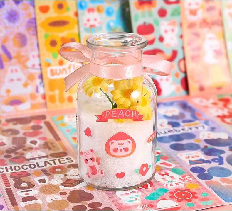 20/40/60Pcs Cute Guka Stickers Cartoon Laser Scrapbook Decoration ...