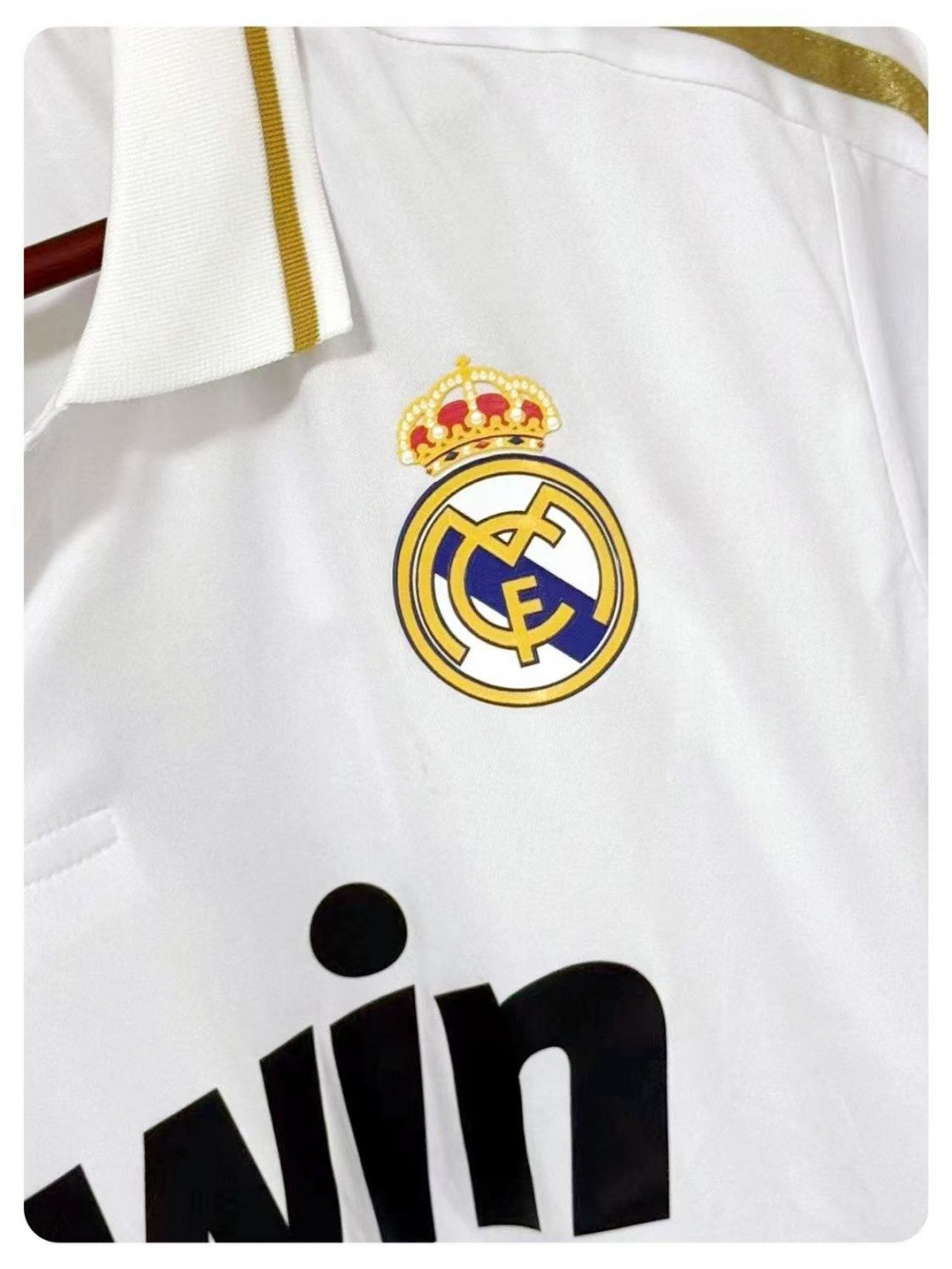 1112 Real Madrid Retro Signature Jersey golden border Ronaldo CR7 ...