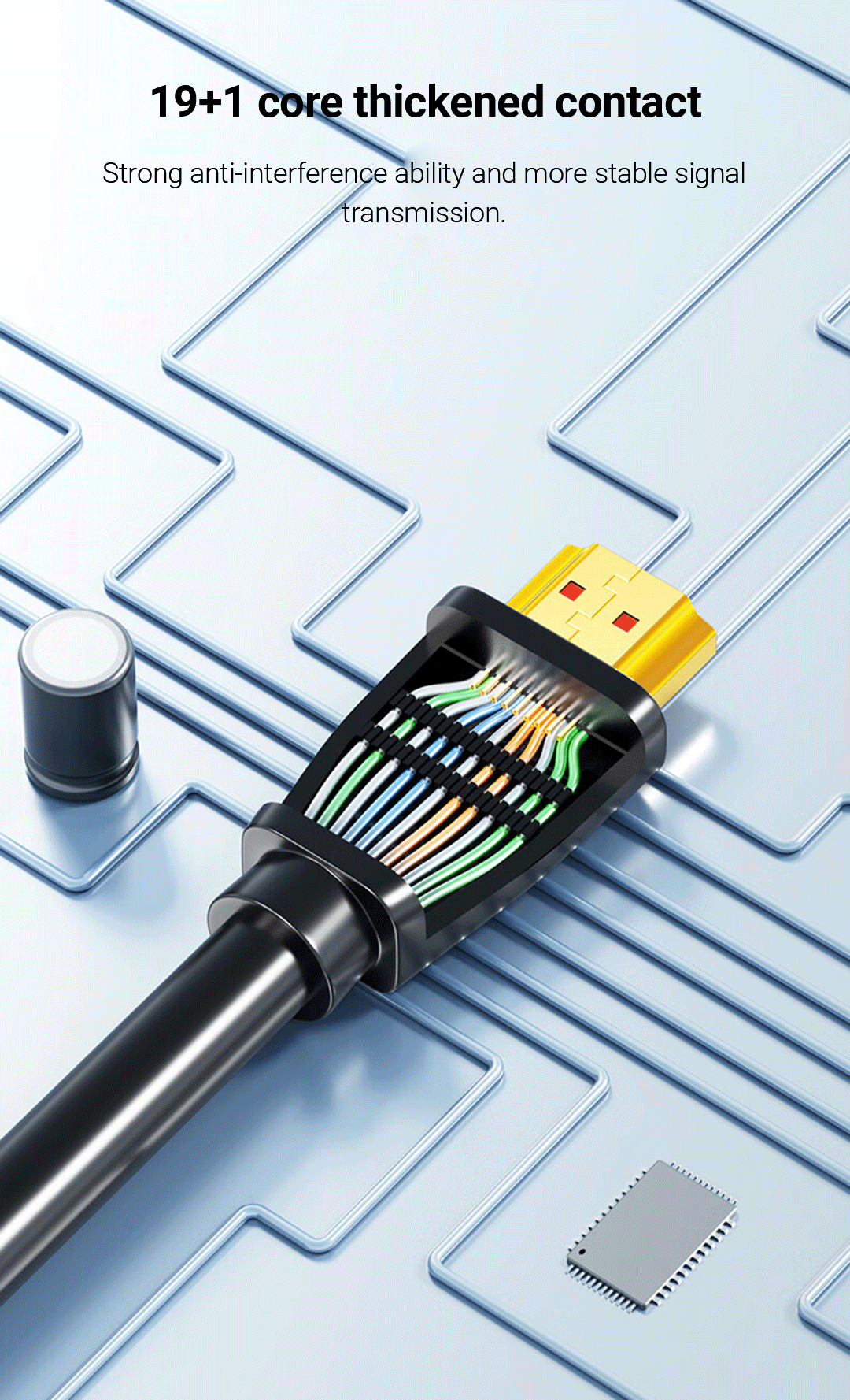 Acer, HDMI cable, HD 4k, 60hz, 1.5m, 2m, 3m, 5m interfaces, gold ...