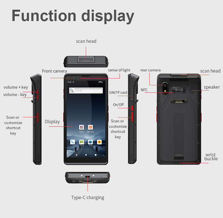 Android 12 Full screen smart handheld Scanner terminal | Shopee Malaysia