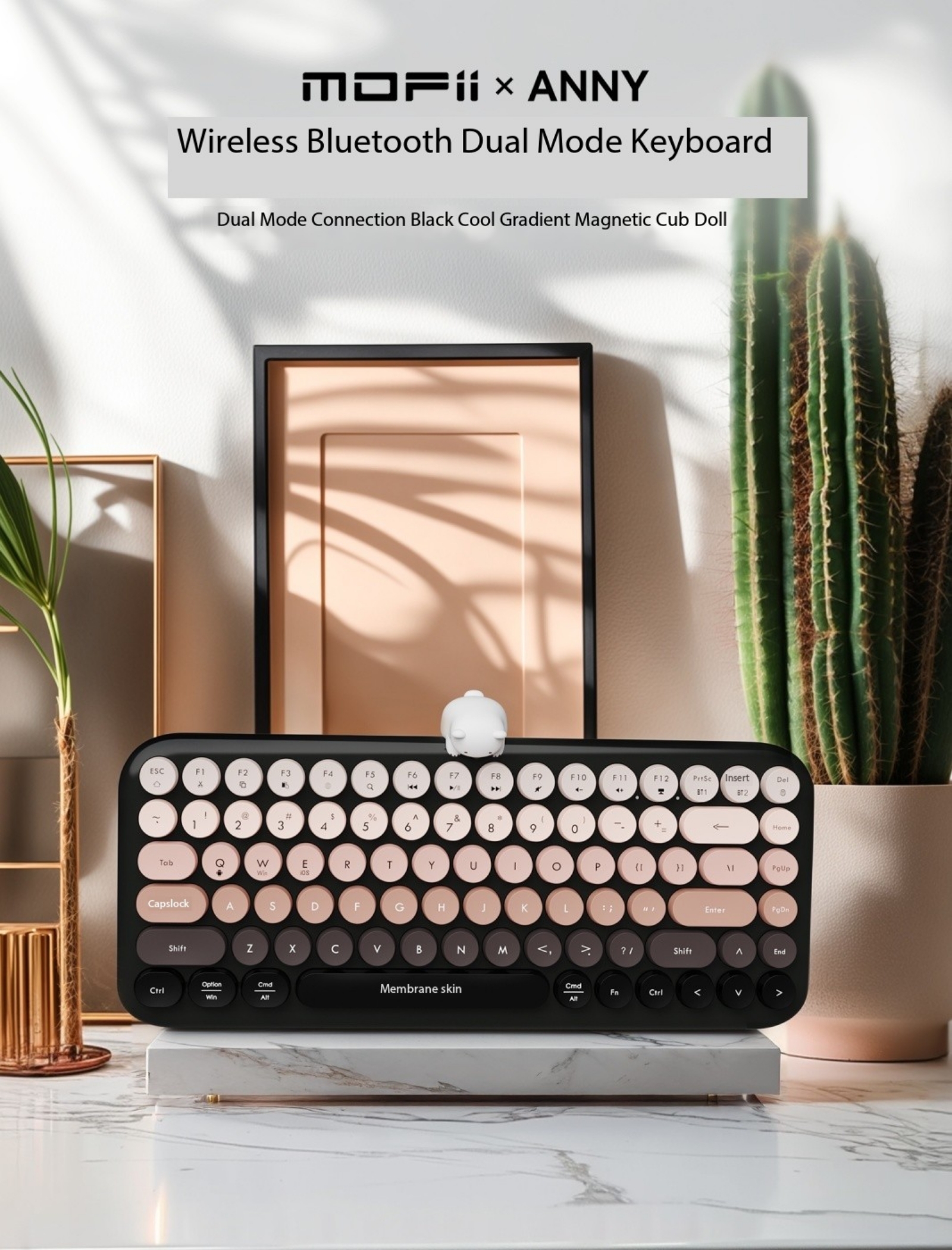 GEEZER MOFII ANNI Dual mode Wireless Bluetooth keyboard Mechanical feel ...