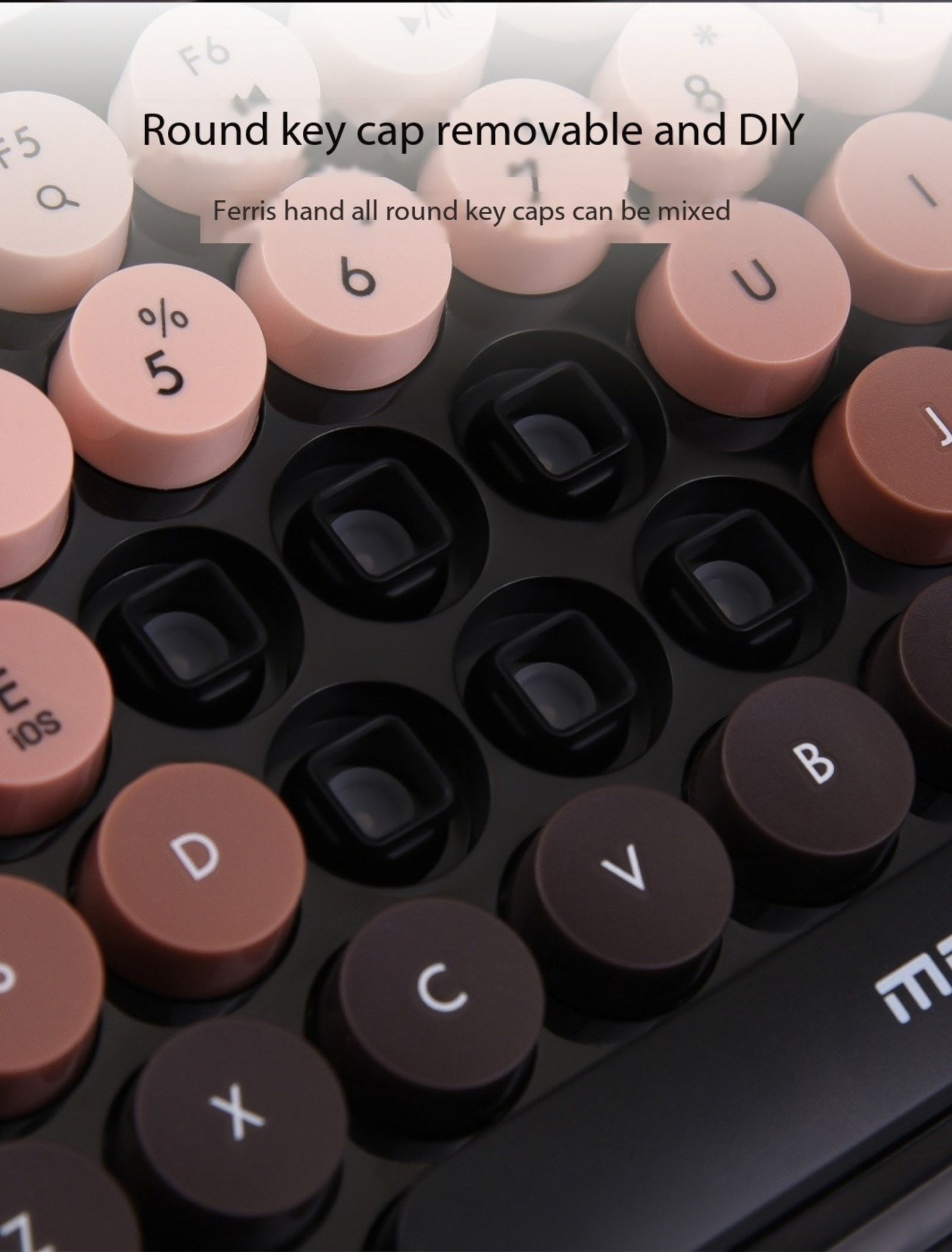 GEEZER MOFII ANNI Dual mode Wireless Bluetooth keyboard Mechanical feel ...