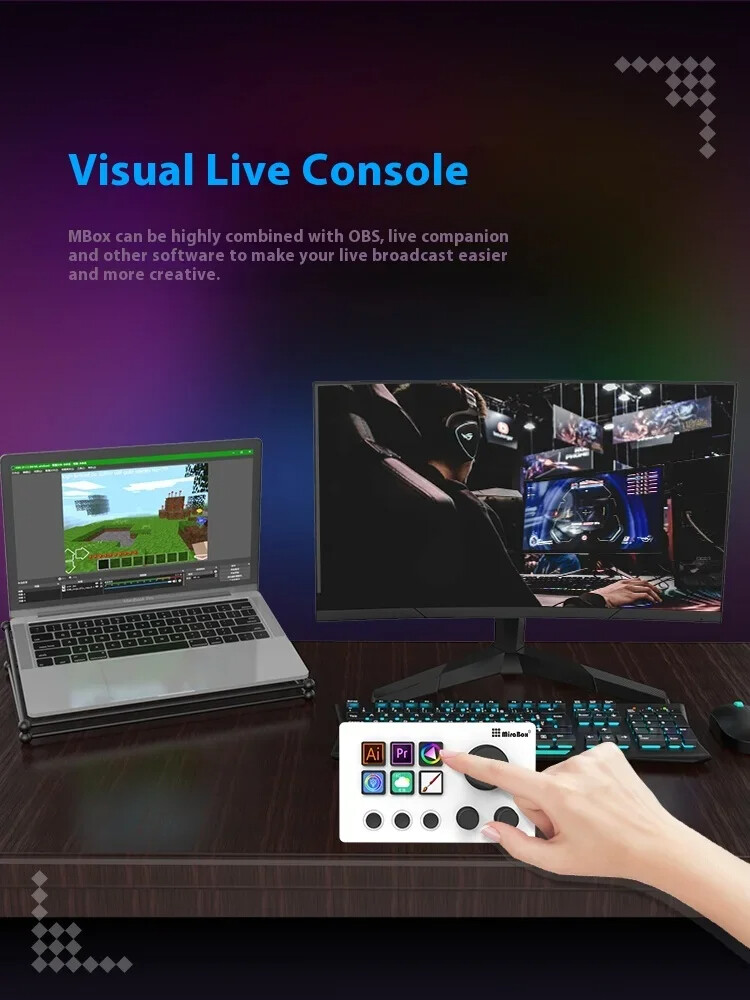 Mira box N3 Custom Visual Mini Knob Macro Programing Visual Domestic ...