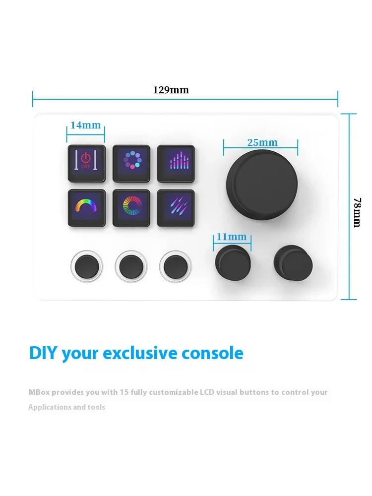Mira box N3 Custom Visual Mini Knob Macro Programing Visual Domestic ...