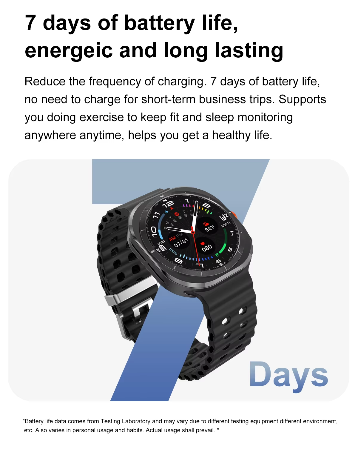 DT Ultra Smartwatch Men AMOLED Screen Smart Watch 47mm 4GB ROM ...