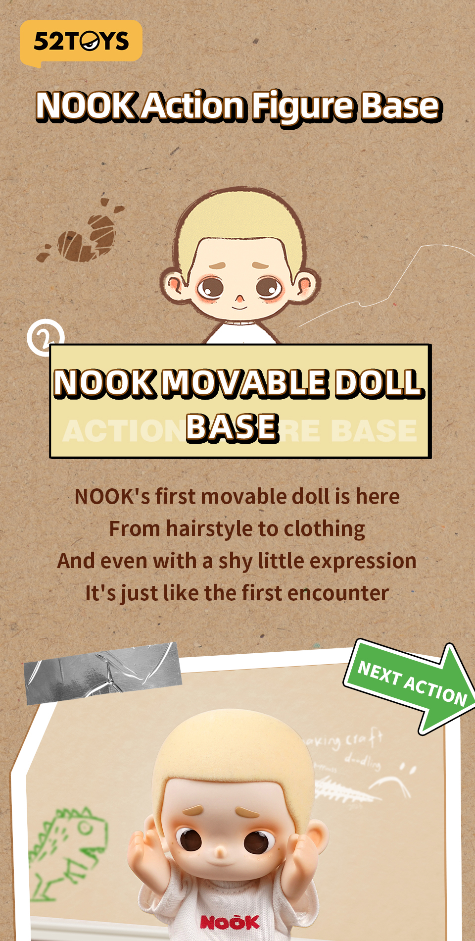 52TOYS NOOK Action Figure Base Figure Toy | Shopee Malaysia