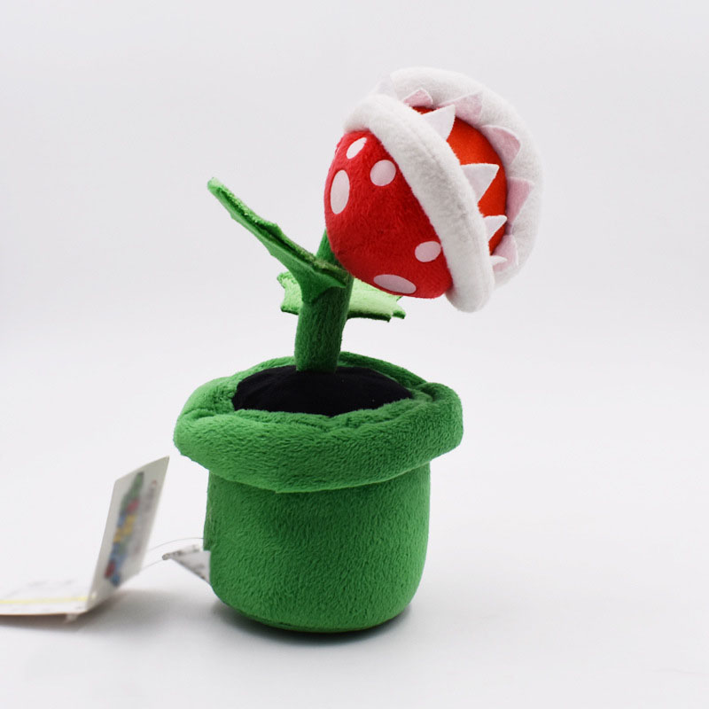 20cm Super Mario Chomper Plush Toy Big Poison Piranha Plant Doll Man ...