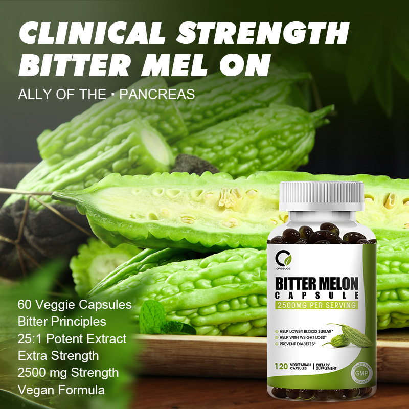 Orgeuos Bitter Melon Capsule 2500mg Help Slimming and Lower Blood Sugar ...