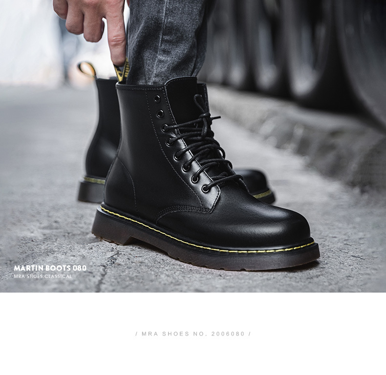 MRA Brand Young Men Tough Guy Retro 1976S Boots Men'S High-Top British ...