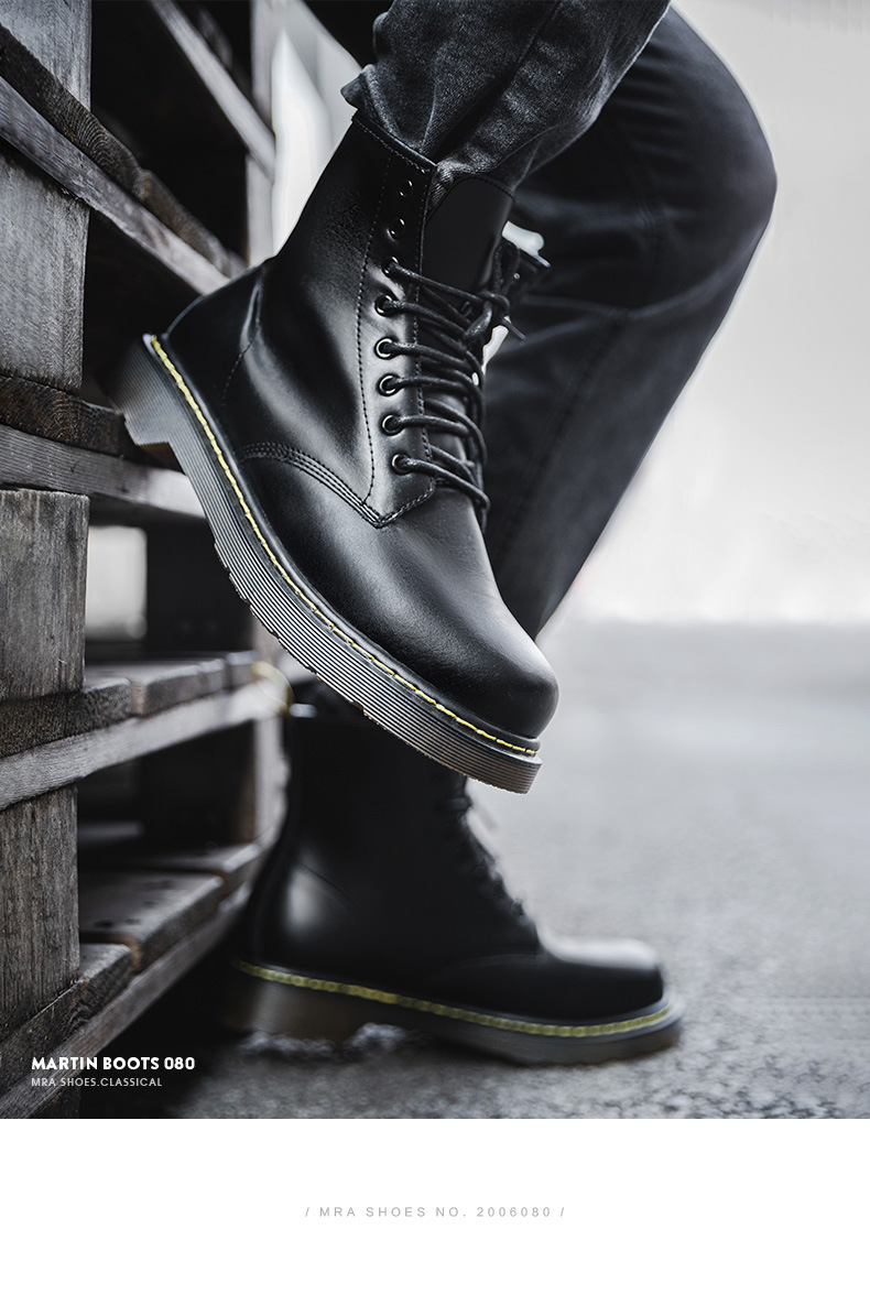 MRA Brand Young Men Tough Guy Retro 1976S Boots Men'S High-Top British ...