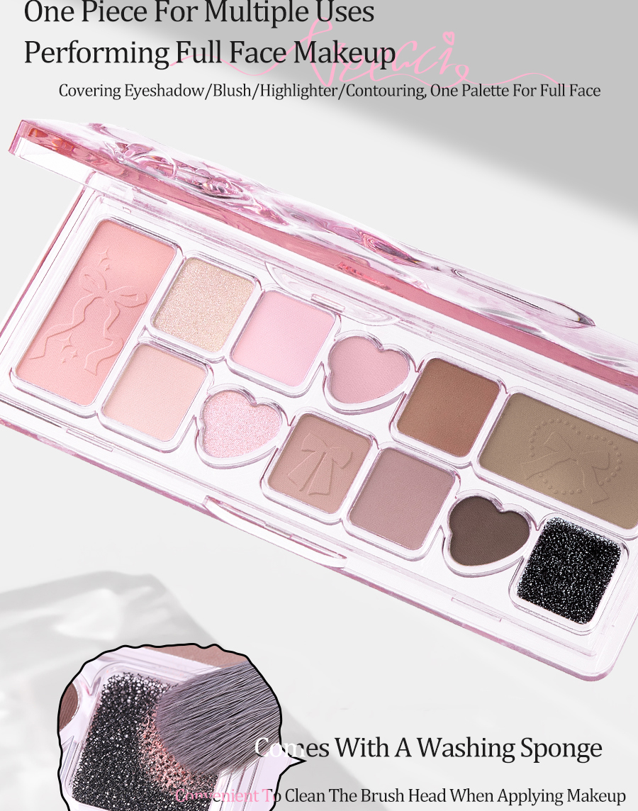 VEECCI eyeshadow Matte Shimmer Eleven colors Multipurpose Portable ...
