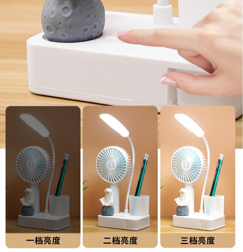 3 in 1 Table Lamp For Study Desk Lamp Study Light Usb Rechargeable for ...