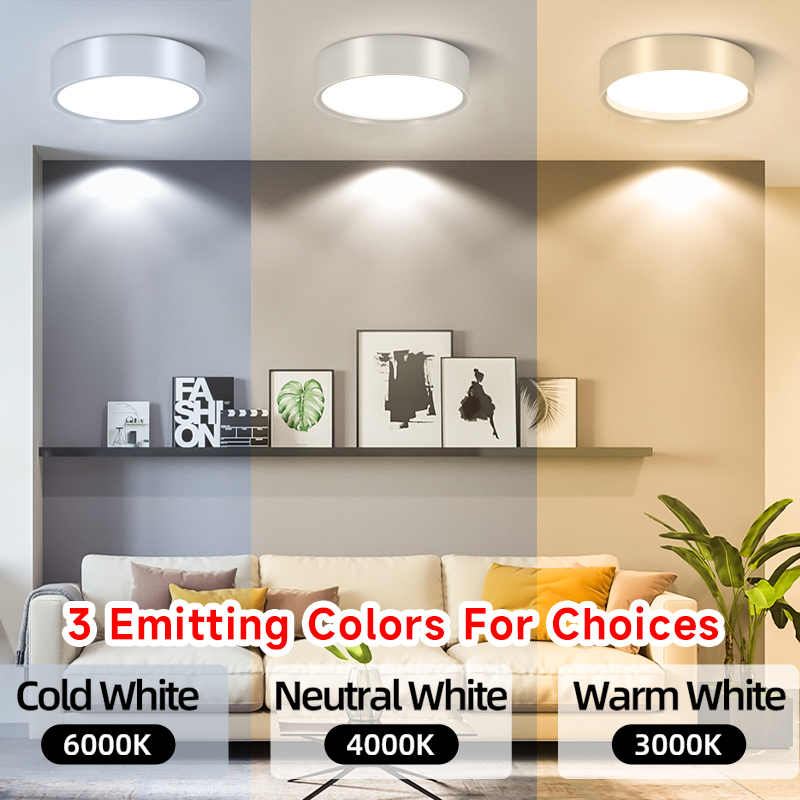 Panel Light Led Downlight 2 Colors 6W/9W Blue White Down Lights ...
