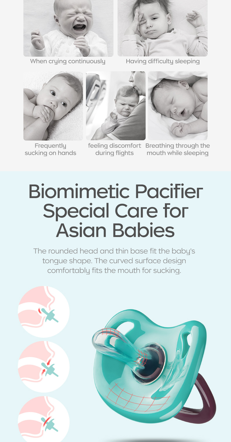 Bc Babycare Baby Soothie Pacifier with Cover 1 Pack Orthodontic baby ...