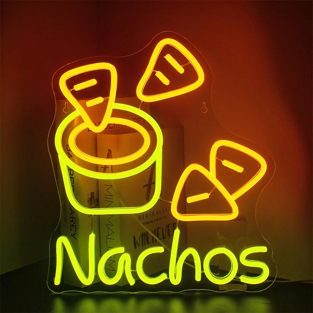 BBQ Kebab Neon Led Sign USB Powered Neon Lights Taco Nachos Food Logo ...
