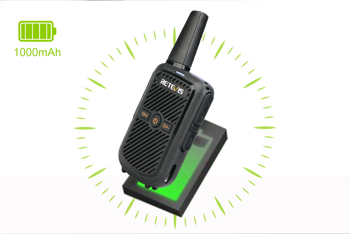 Retevis RT15 Mini Lightweight Business FRS/PMR446 Rechargeable VOX Lock ...