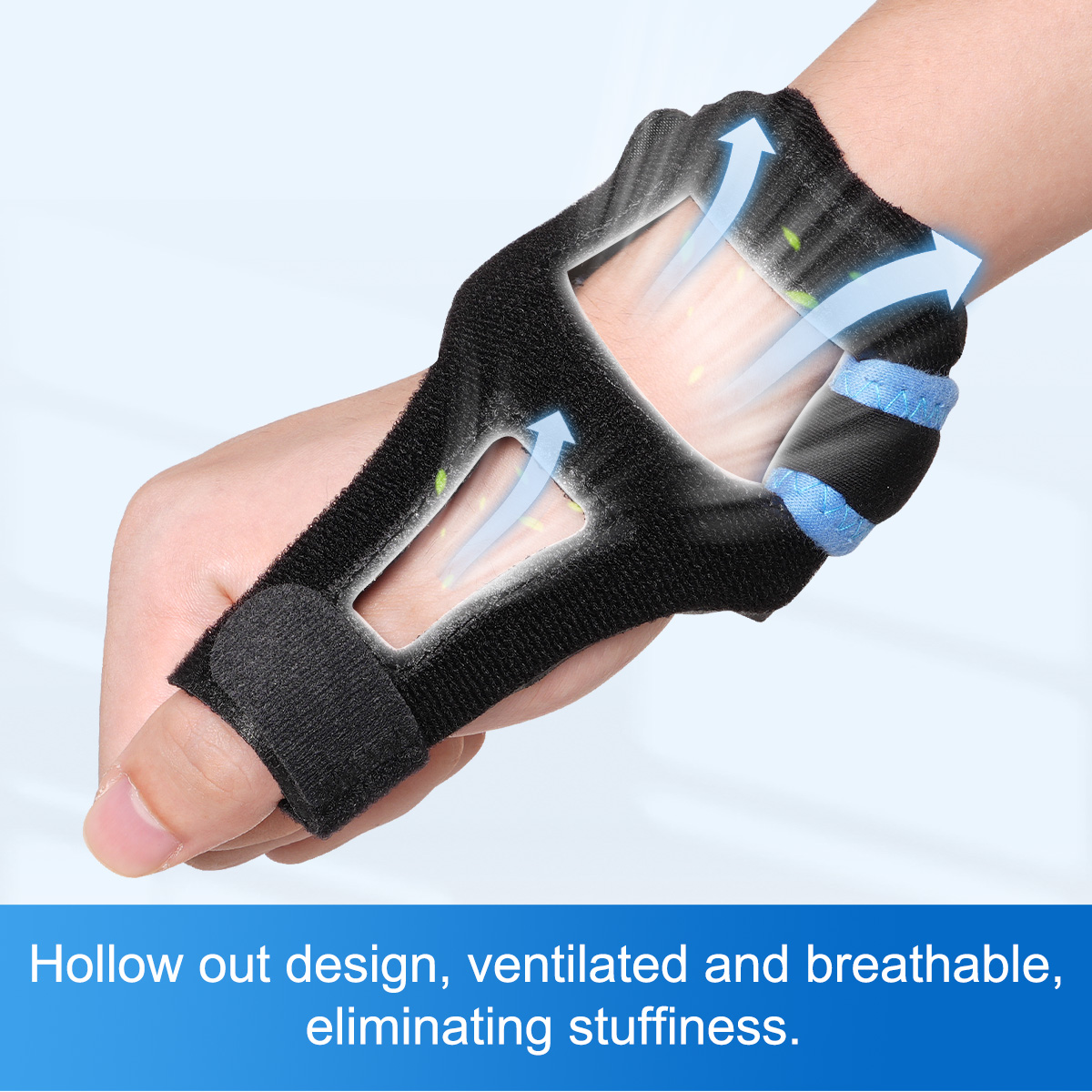 VELPEAU Thumb Splint Reversible Wrist & Thumb Spica Splint, CMC Support ...